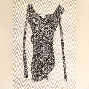 Dresses | Leopard Print Mini Dress Criss Cross Straps Stretchy | Poshmark